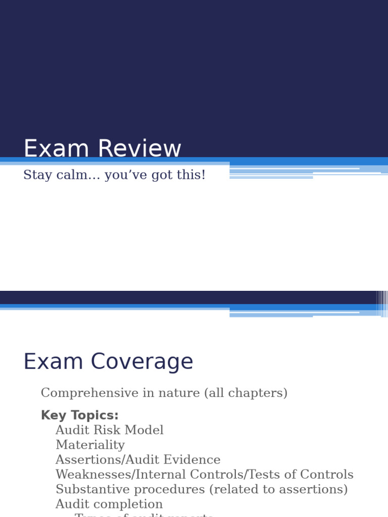 Final Exam Review and Reminders | PDF