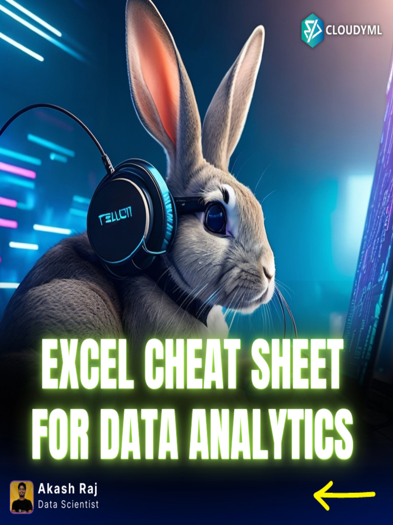 Excel Cheat Sheet for Data Analysis | PDF
