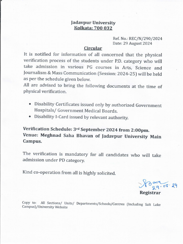 Circular PD Verification | PDF