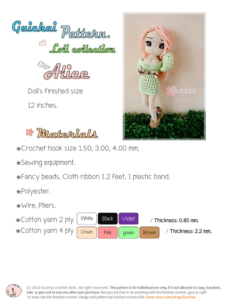 Gui Chai Pattern Alice | PDF