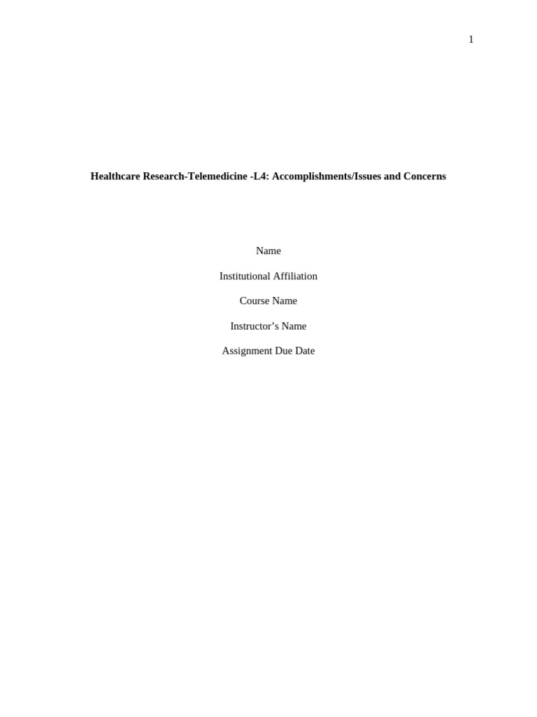 Telemedicine Progress Report | PDF