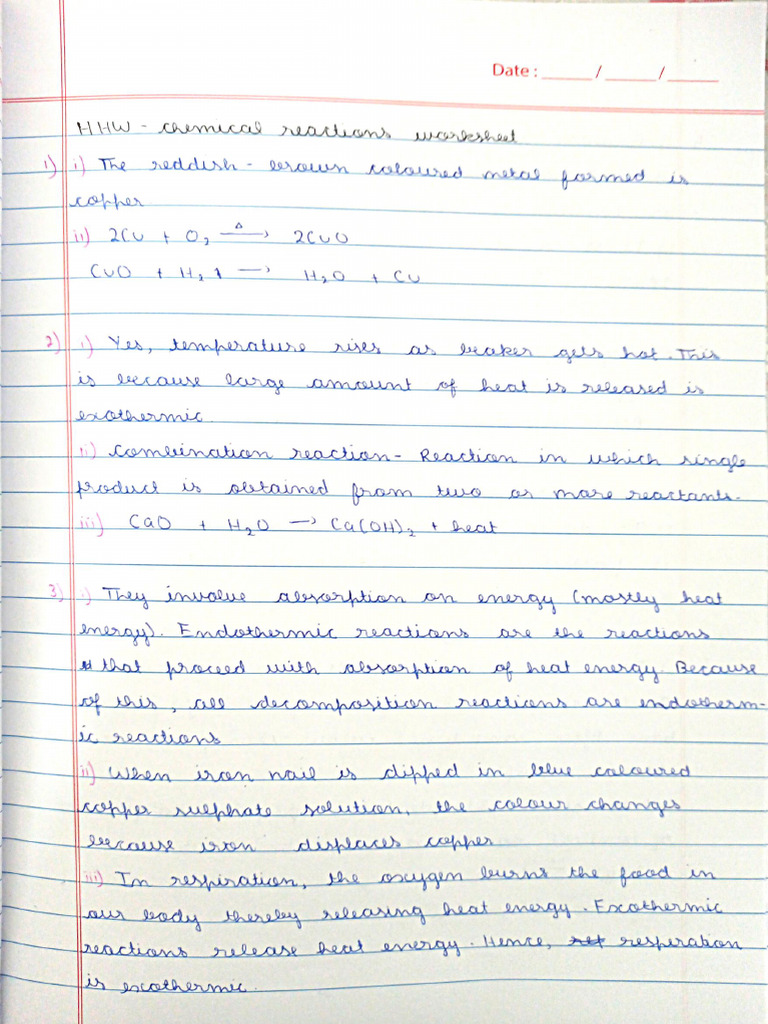 Chem Worksheet | PDF