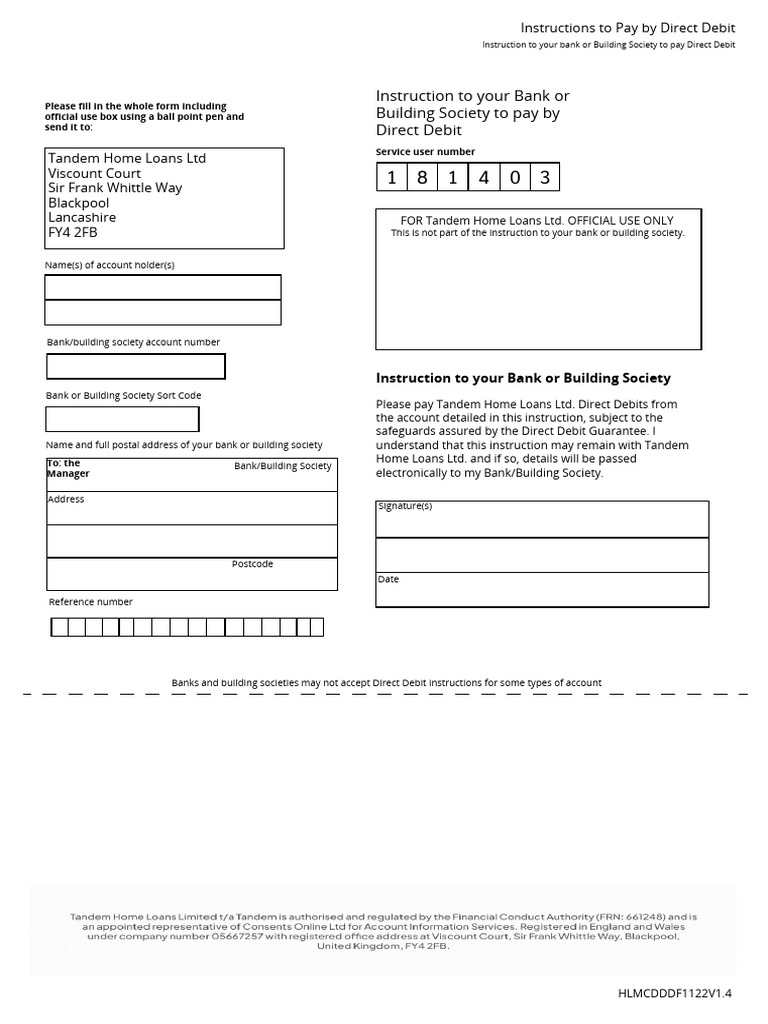 Signed Direct Debit Mandate | PDF
