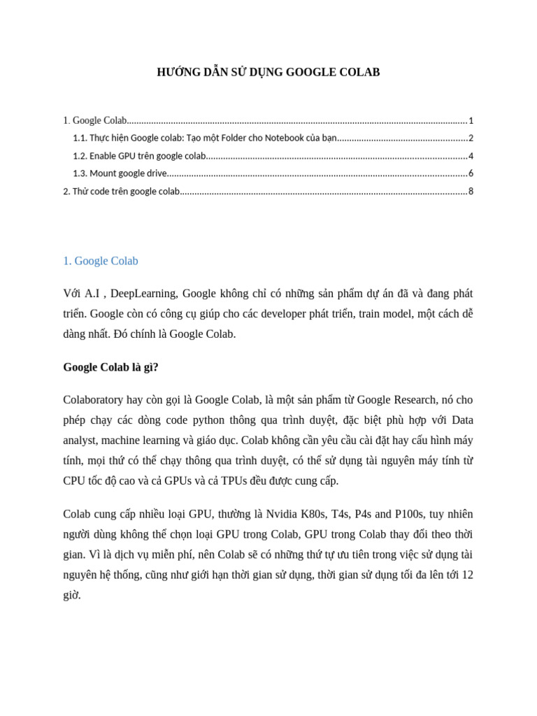 Google Colab Guide-V01 | PDF