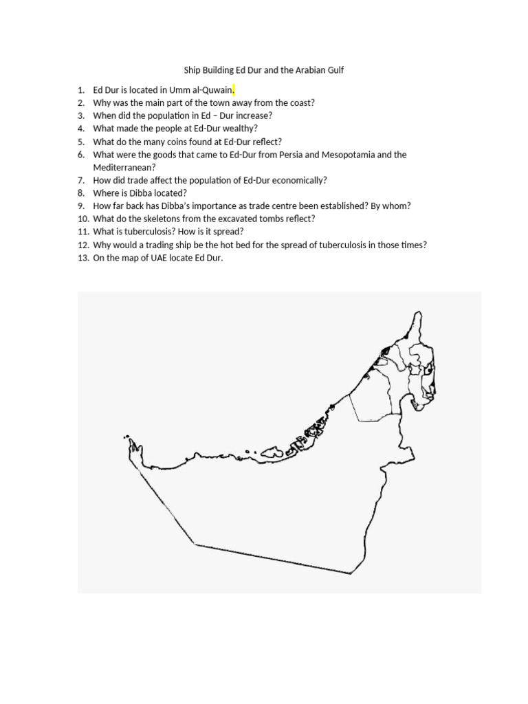 Ship Building Ed Dur and The Arabian Gulf Day 3 | PDF