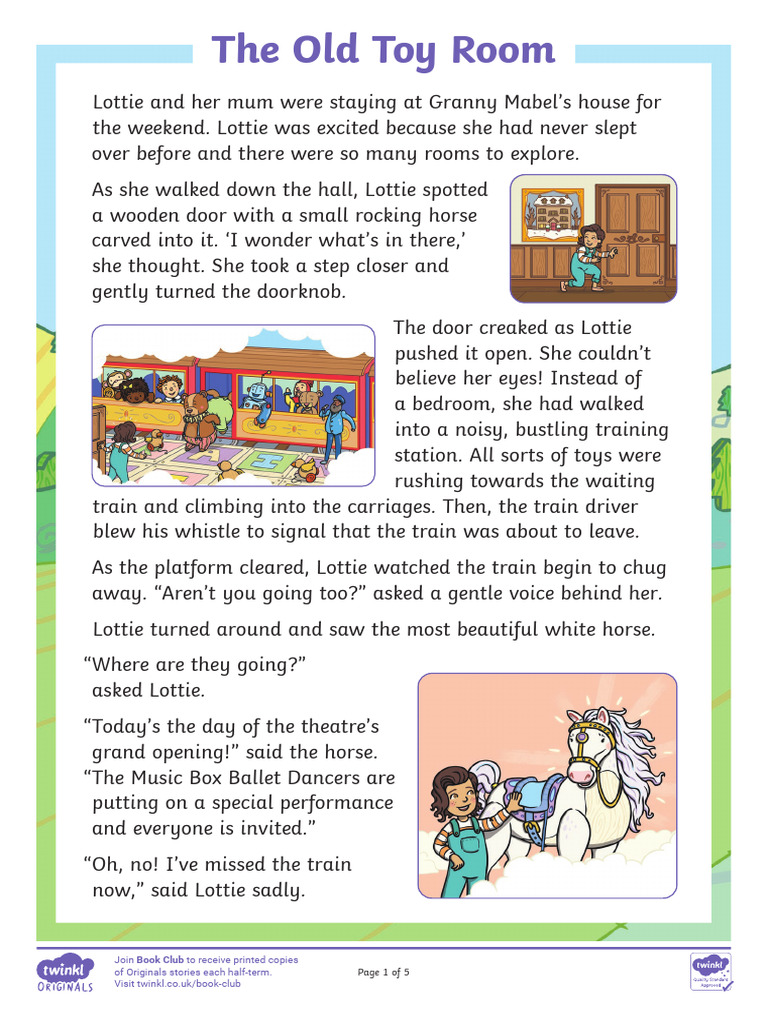T or 1126 The Old Toy Room Differentiated Reading Comprehension ...