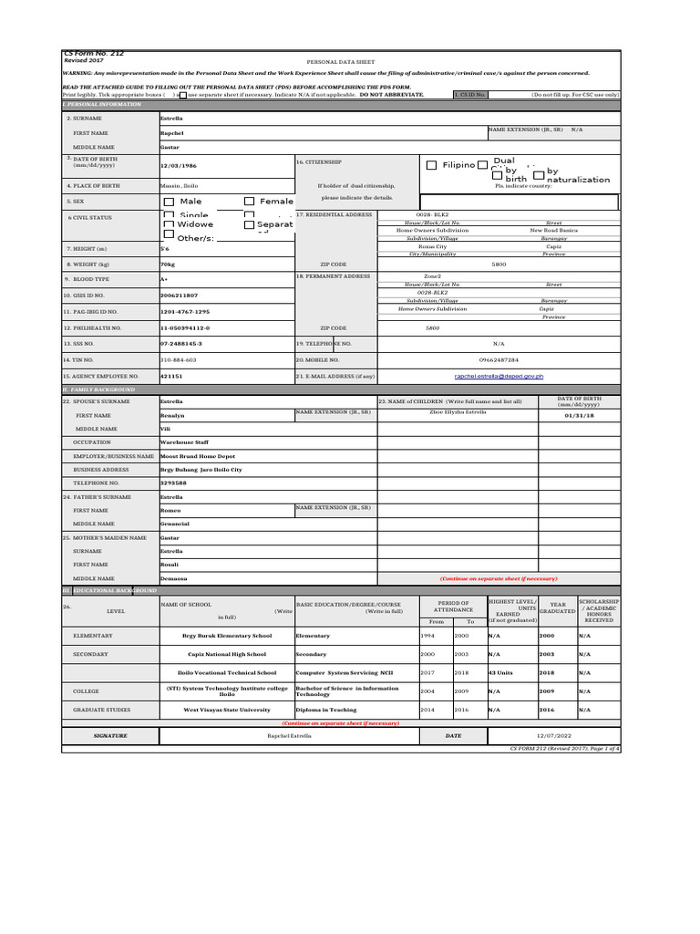 Updated PDS Rap | PDF