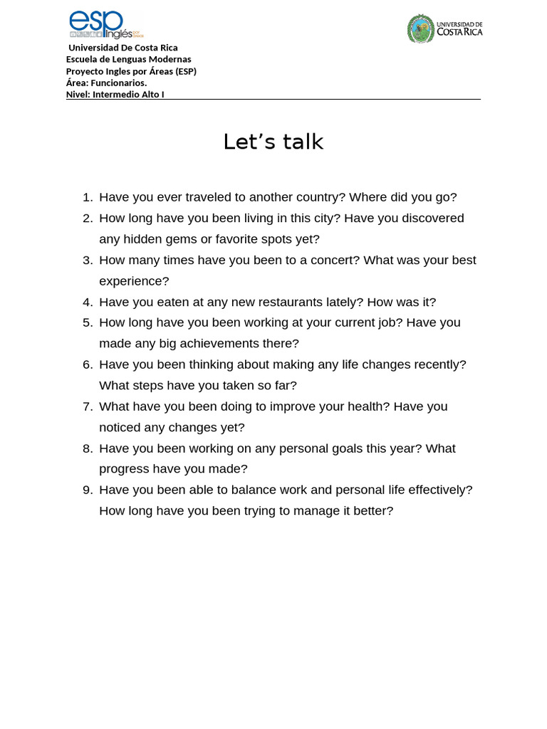 Speaking Activity | PDF