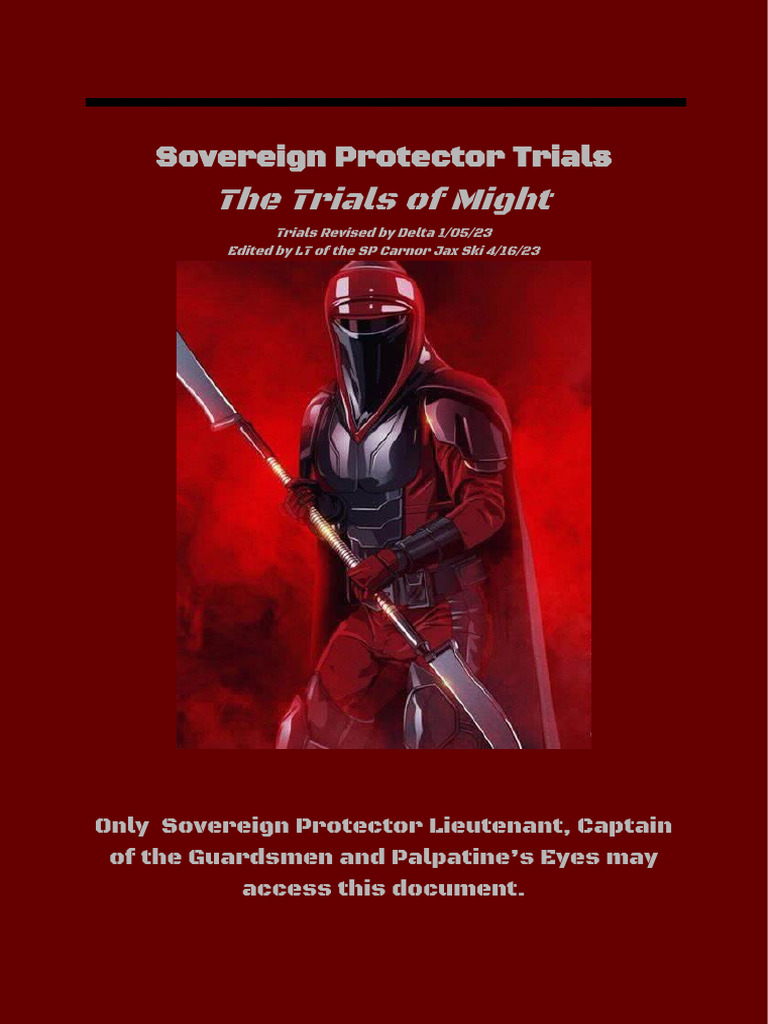 Sovereign Protector Trials v2 | PDF