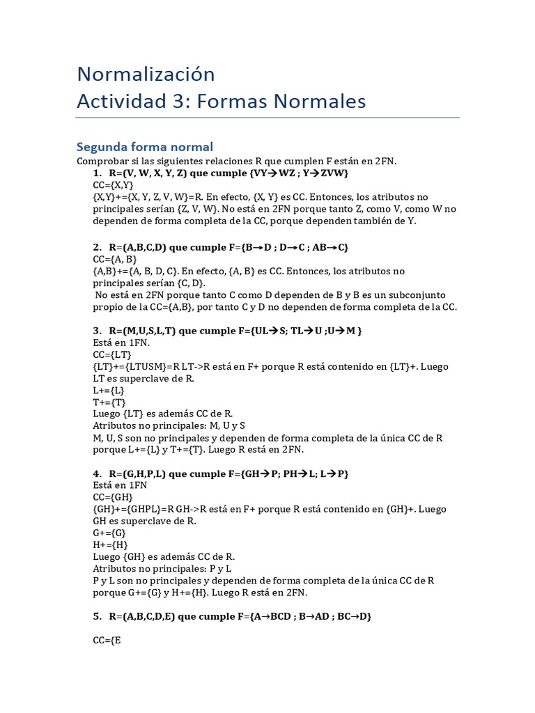 Actividad3 FormasNormalesSolucion | PDF