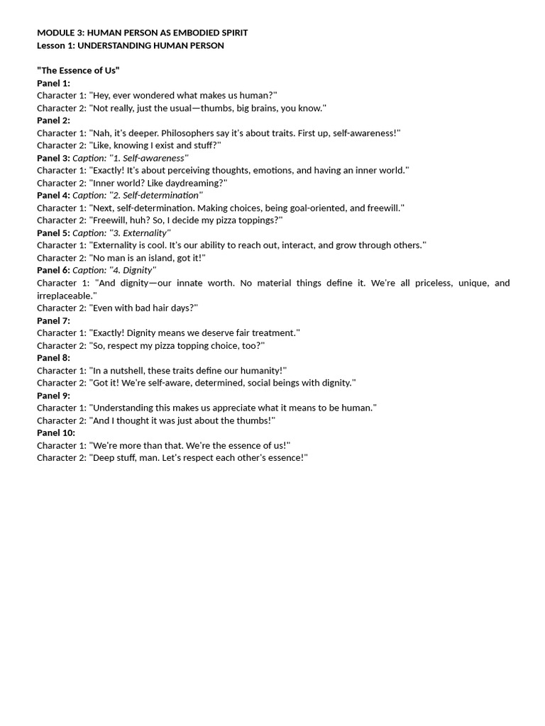 Iphp Module 3 Comics Strip Lines | PDF