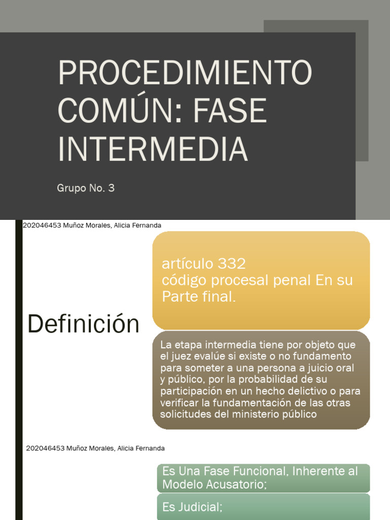 Fase Intermedia | PDF