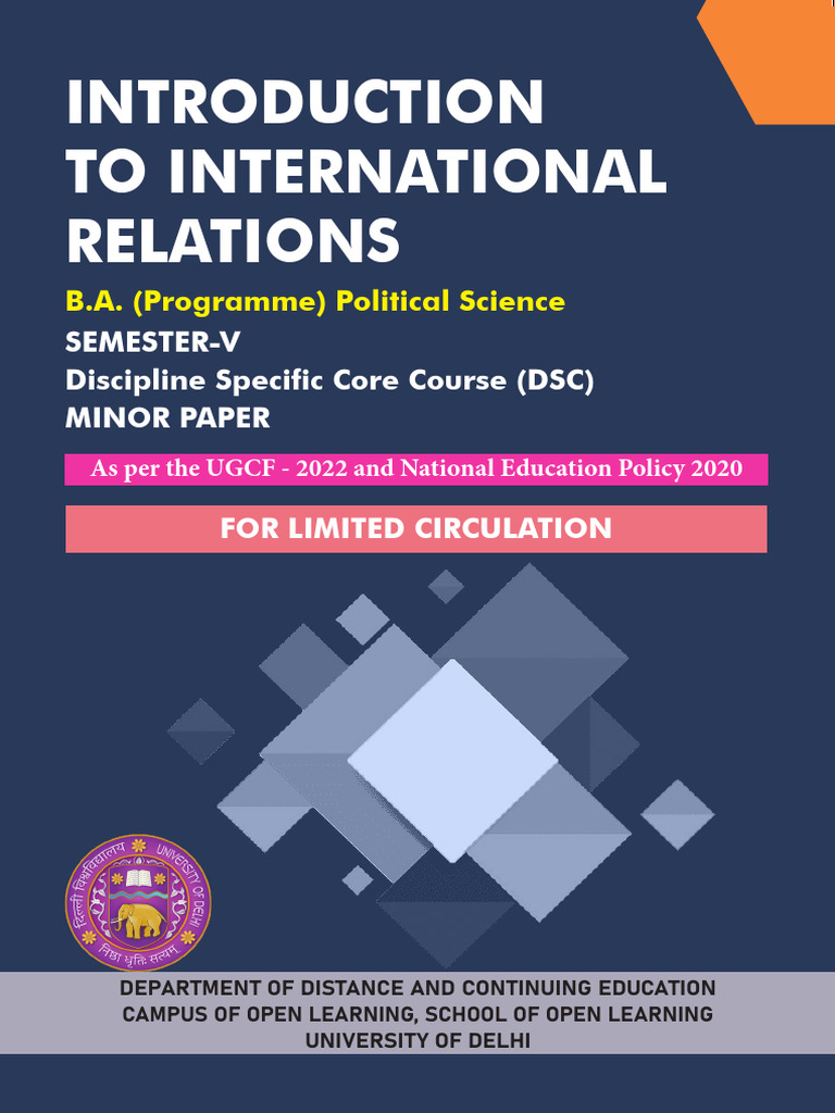 Introduction To International Relations | PDF