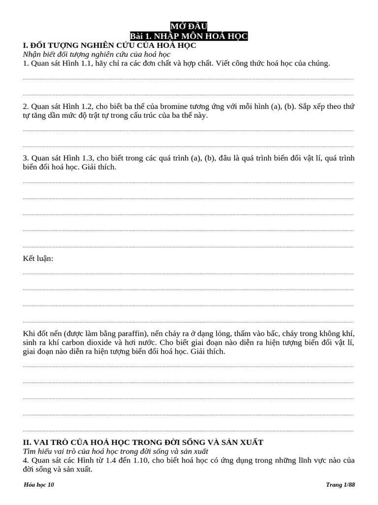 V Ghi Bài HS K10 (CTST) | PDF