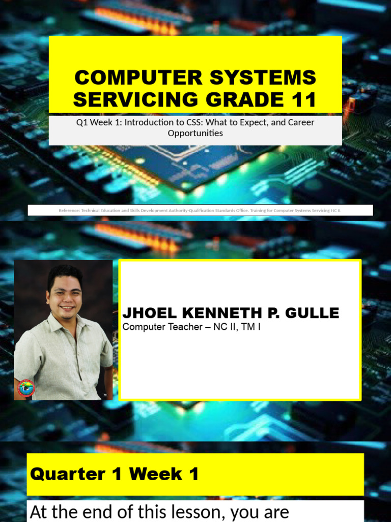 Computersystemsservicinggrade11 Chapter1 240802000732 1e7ef98f | PDF