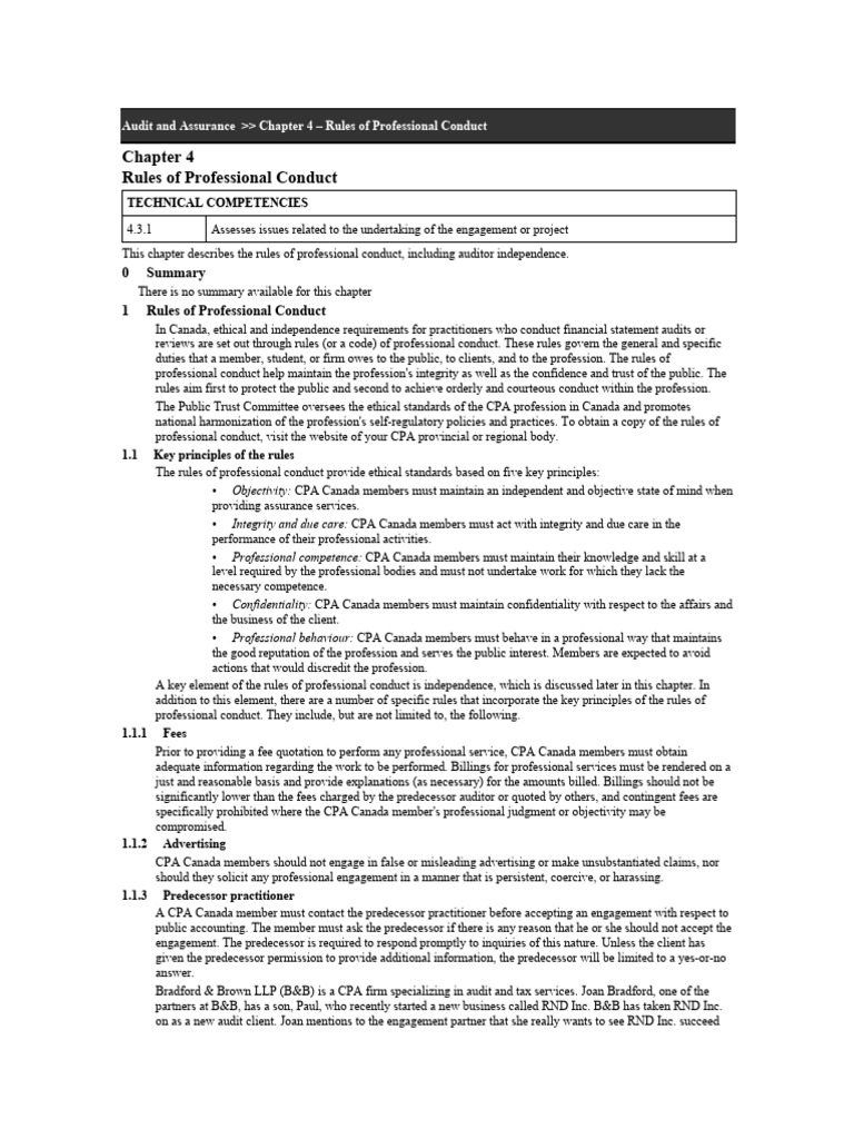 AA Chapter 4 Rules of Prof Conduct | PDF