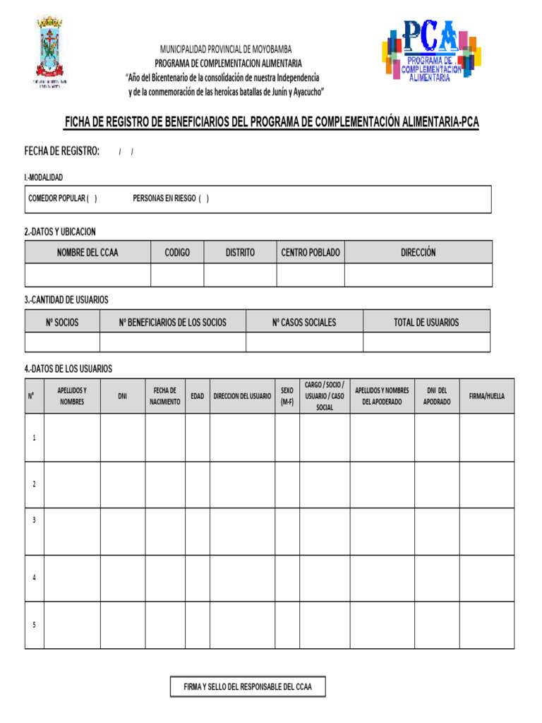 Ficha de Padron | PDF