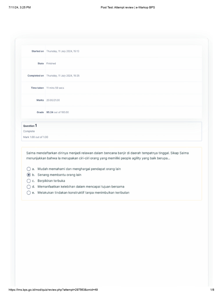 1.. Adaptasi - E-Warkop BPS Learning Agility | PDF