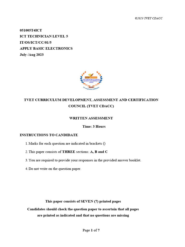 Apply Basic Electronics ICT L5 | PDF