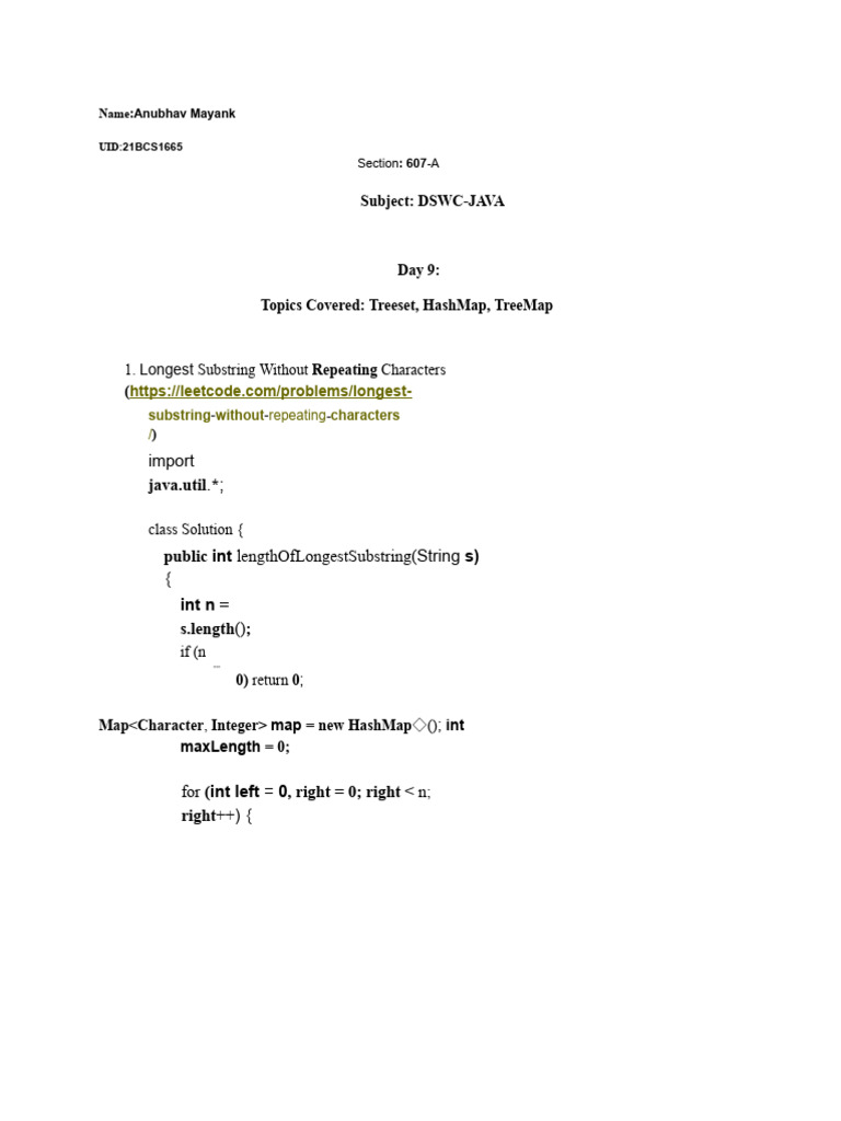 21BCS166 - Anubhav - DAY-9 Java | PDF