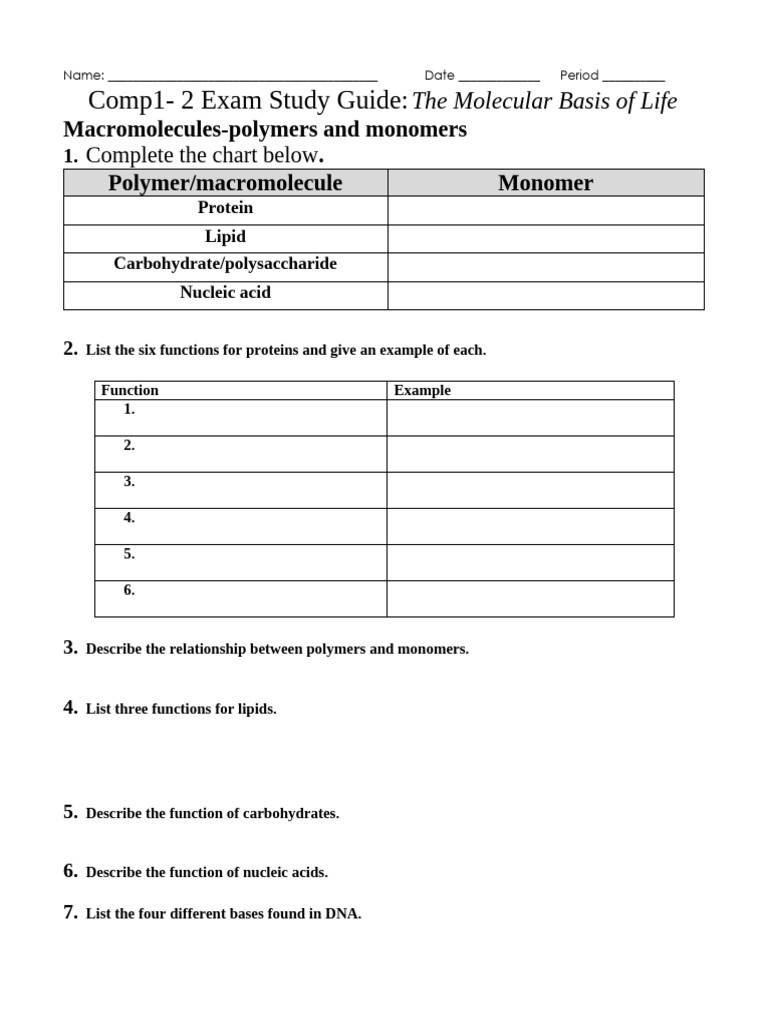 Unit 2 Study Guide 2021 | PDF