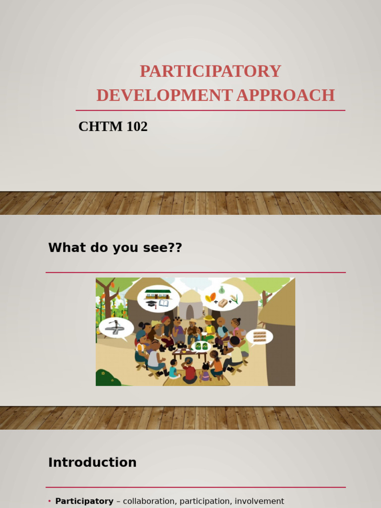 Participatory Development Approach 1 | PDF