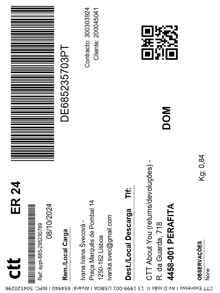 Paketaufkleber 295230769 | PDF