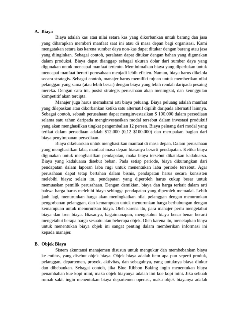 BAB 2 BASIC MANAGEMENT ACCOUNTING CONCEPTS | PDF