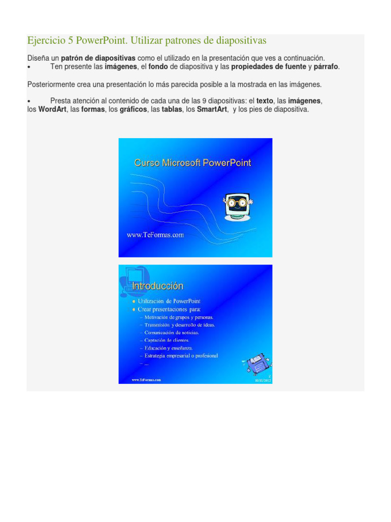 Ejercicio_5_PowerPoint_Utilizar_patrones | PDF