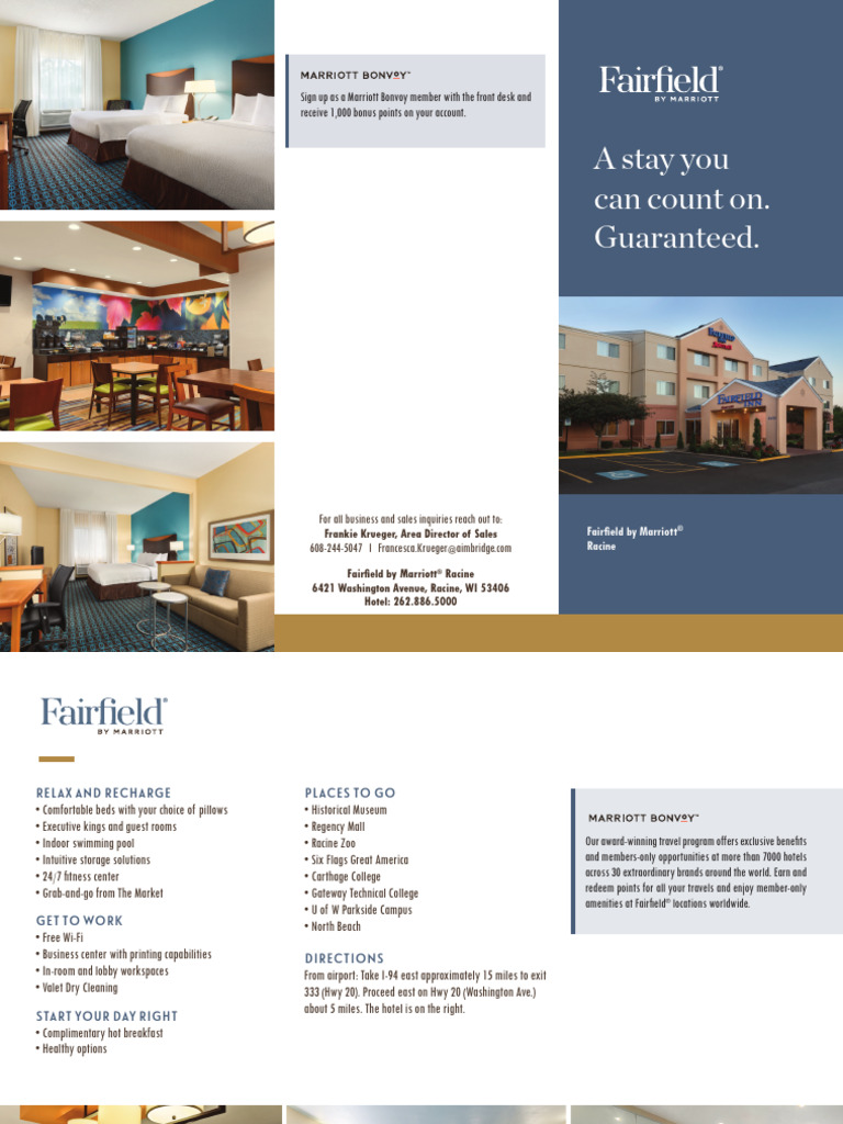 Fairfield Racine Tri-Fold Brochure Print | PDF