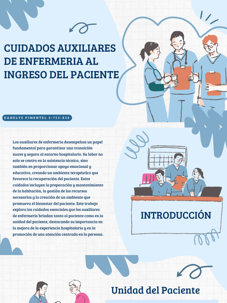 Cuidados Auxiliares de Enfermeria Al Ingreso Del Paciente | PDF
