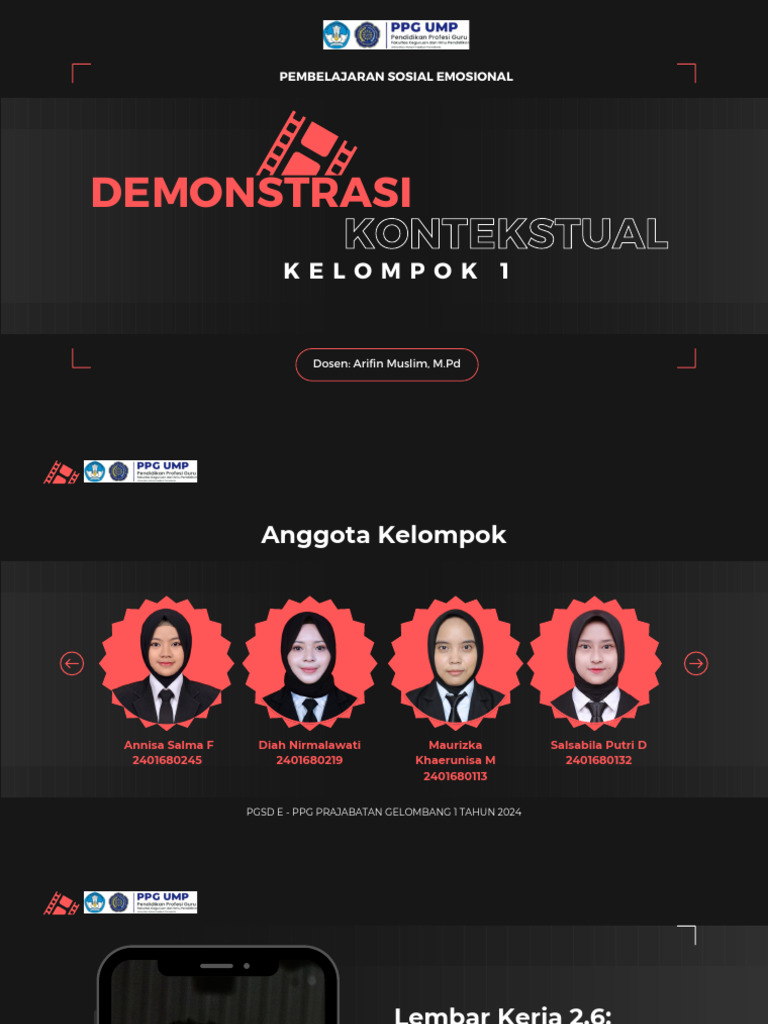 Pse - Topik 2 - Demonstrasi Kontekstual Tugas 2.6 - Kelompok 1 - PGSD e | PDF