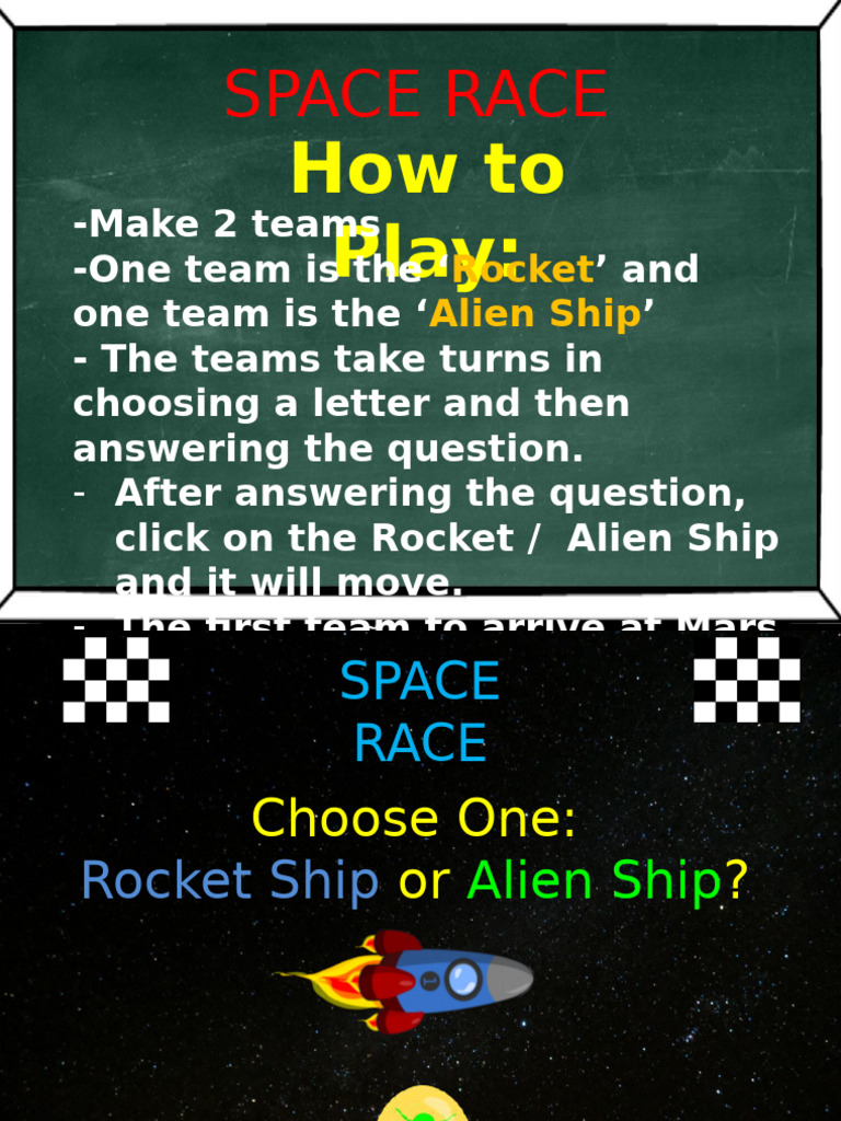 Game Space Race Game Template | PDF