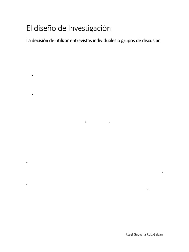 El Diseño de Investigación - IGRG | PDF