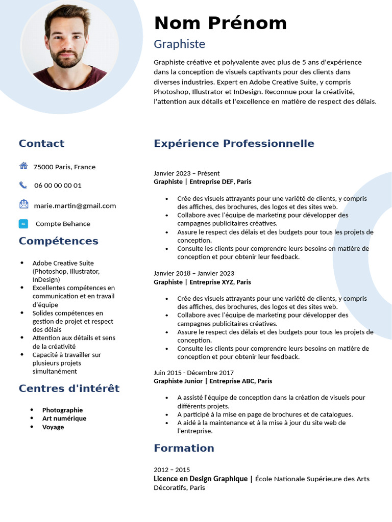 Modele de CV Creatif | PDF