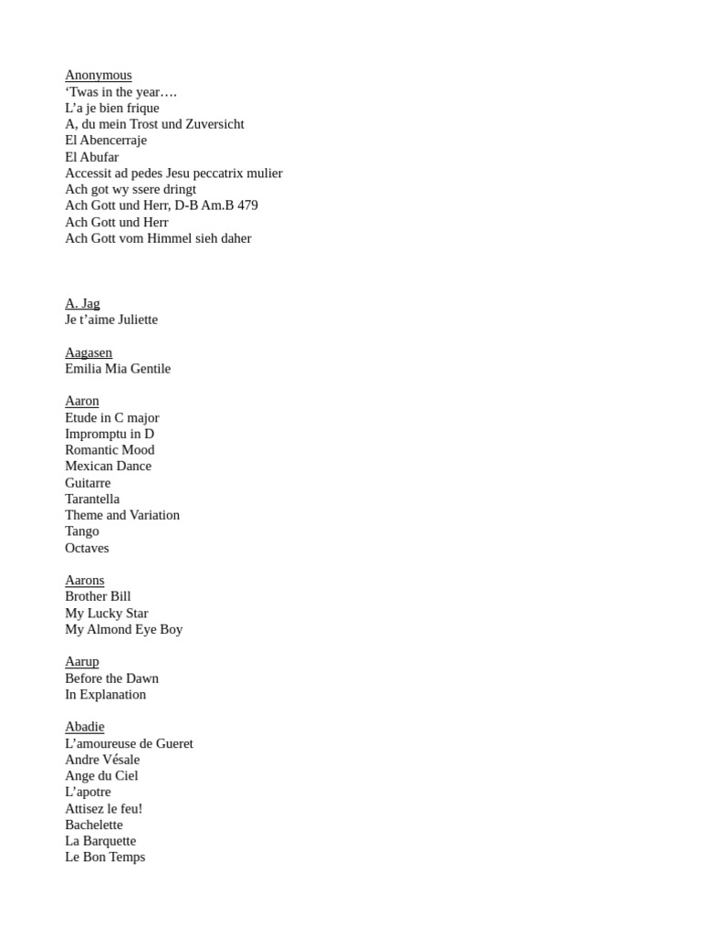 Imslp Arrangements | PDF