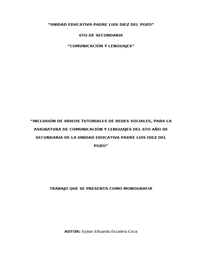 Monografia - EEEC | PDF