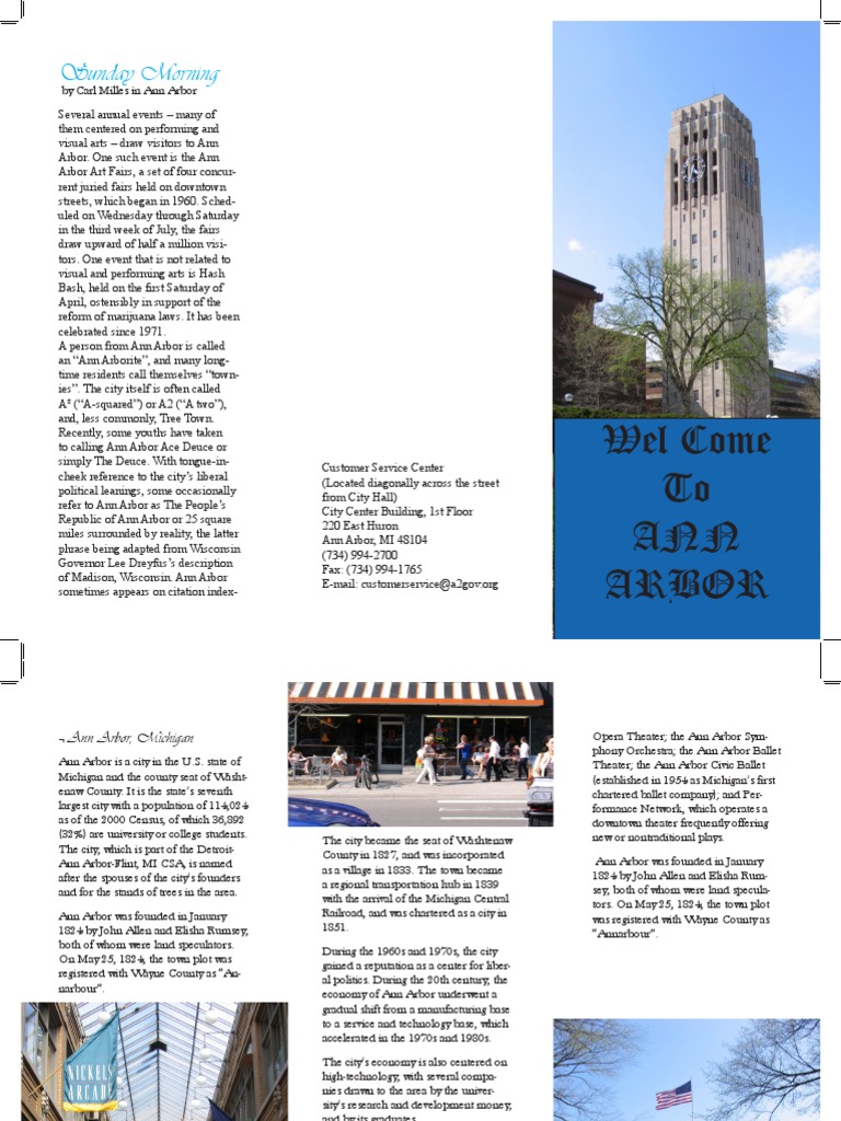 Brochure | PDF | Michigan