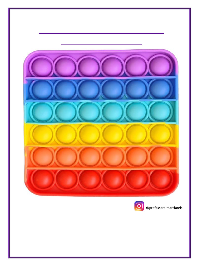 Pop It Silabas Complexas | PDF