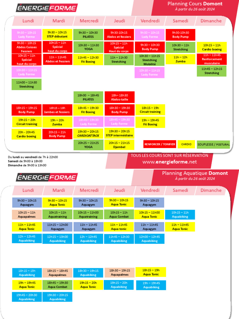 Planning Energie Forme Domont | PDF