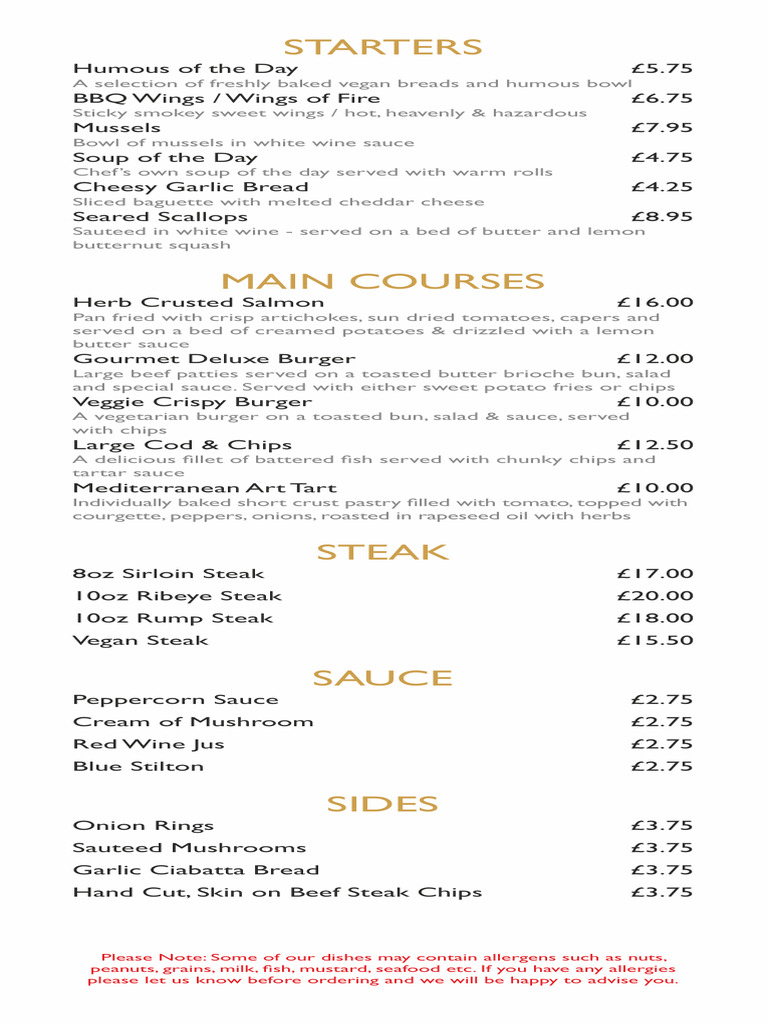 Belvoir Hotel Steak and Curry Menu | PDF | French Fries | Hamburgers
