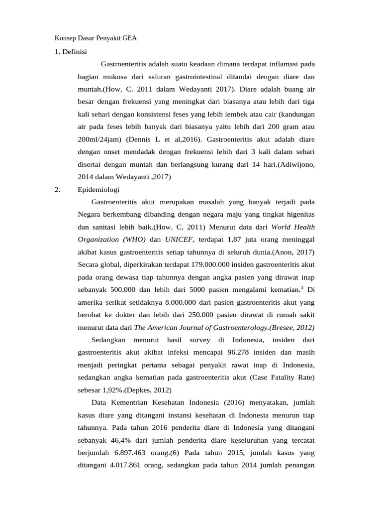 Laporan Pendahuluan Gea Anak | PDF