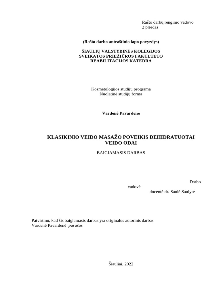 2 Priedas - Antrastinis Lapas (PVZ) | PDF