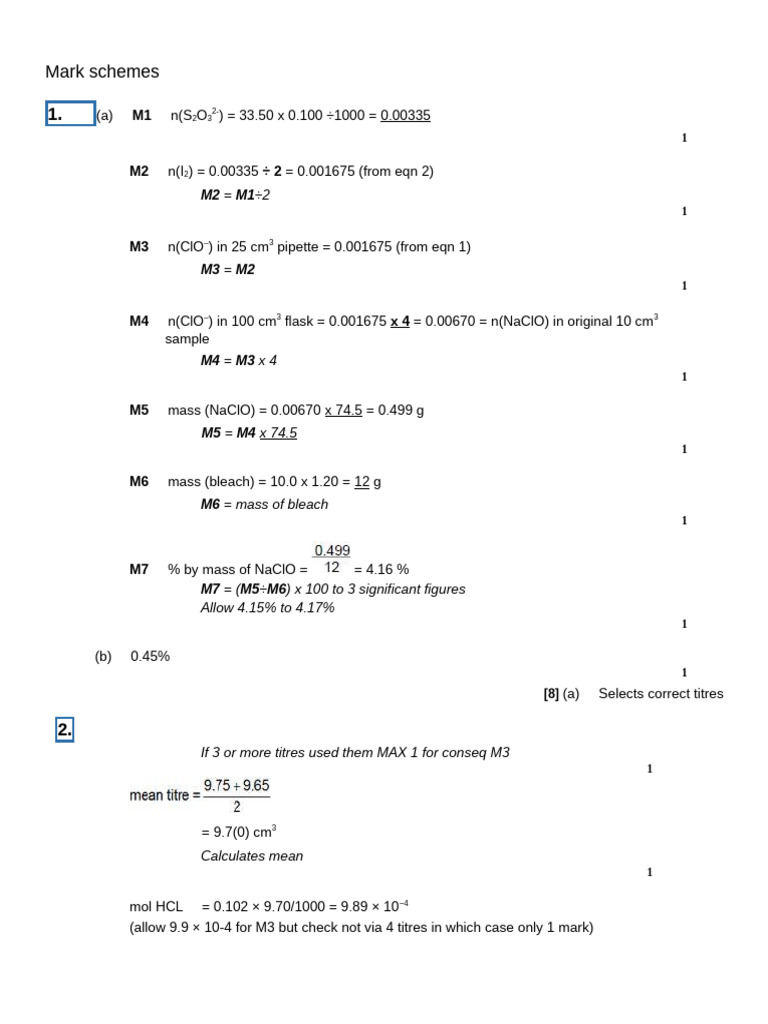The Mole and Avogadros Constant MS | PDF