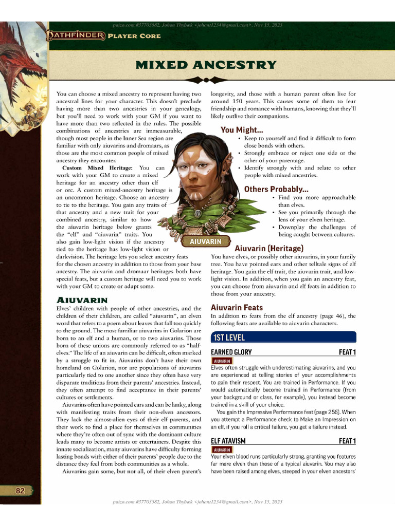 Mixed Ancestry | PDF