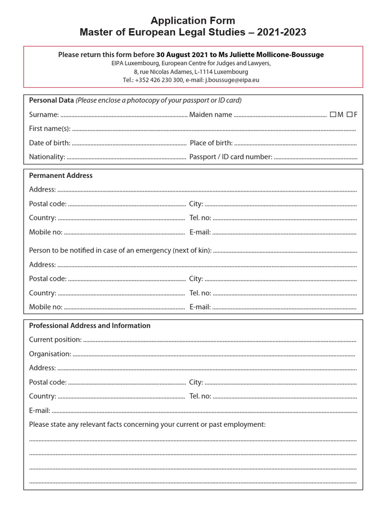 2021_MELS_Appl.Form_EN | PDF