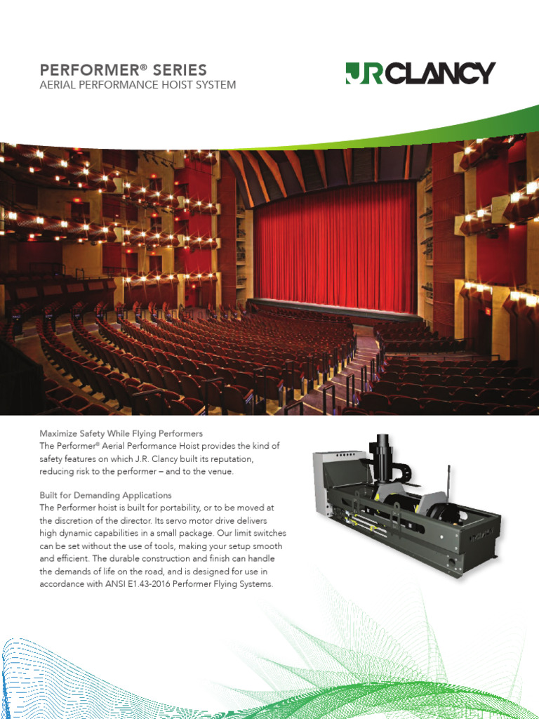 JR Clancy Performer Series PS LT0316 | PDF | Manufactured Goods | Equipment