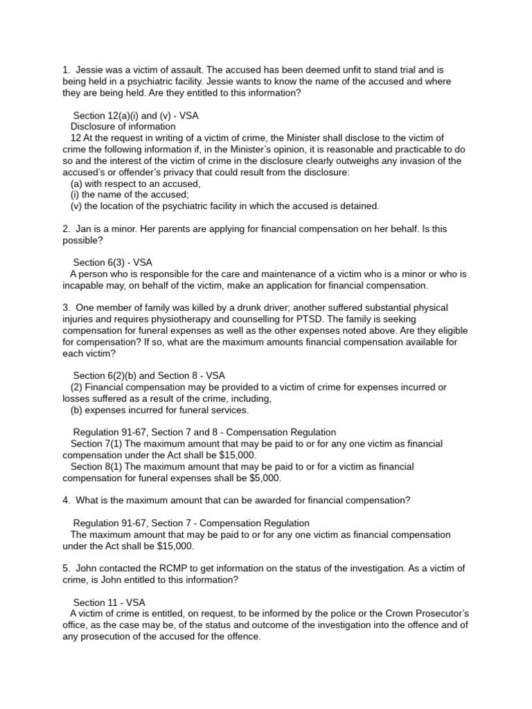 NB - Victim Services Act Worksheet | PDF