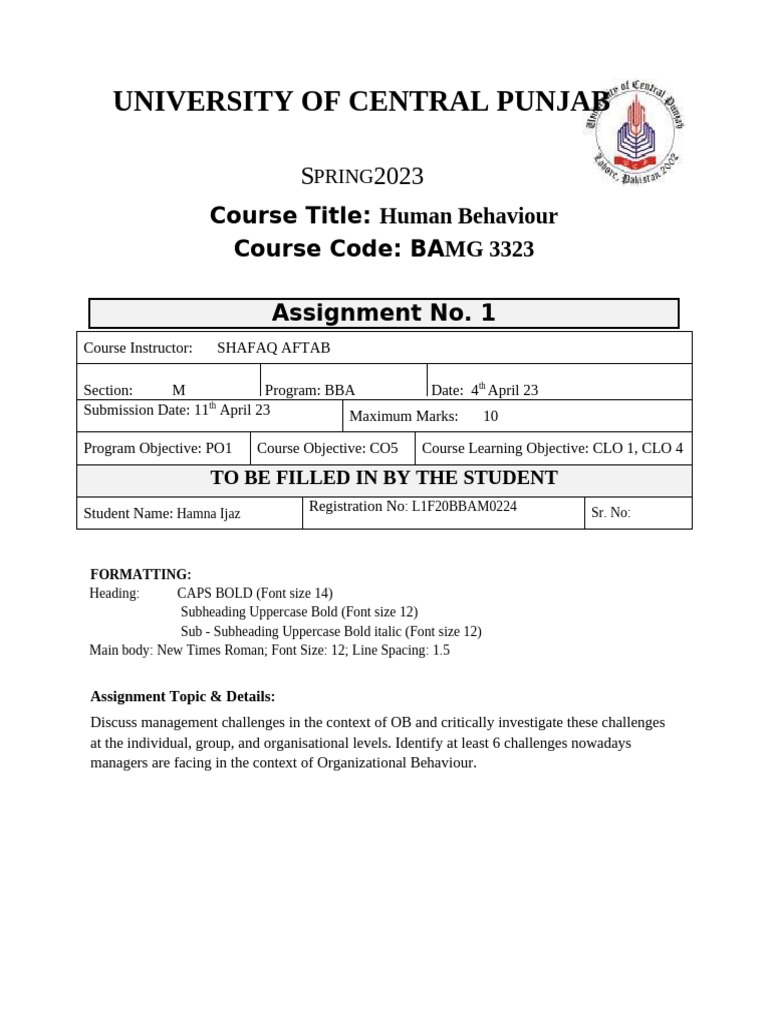 Assignment 1 M | PDF