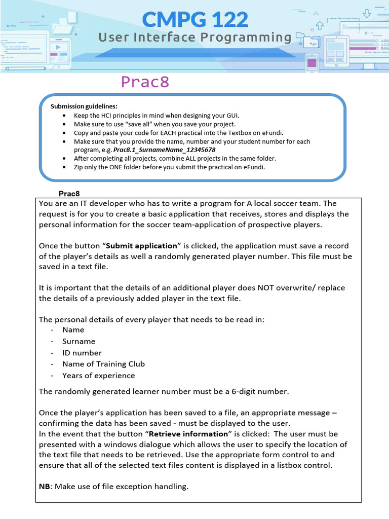 Prac8 Instructions | PDF